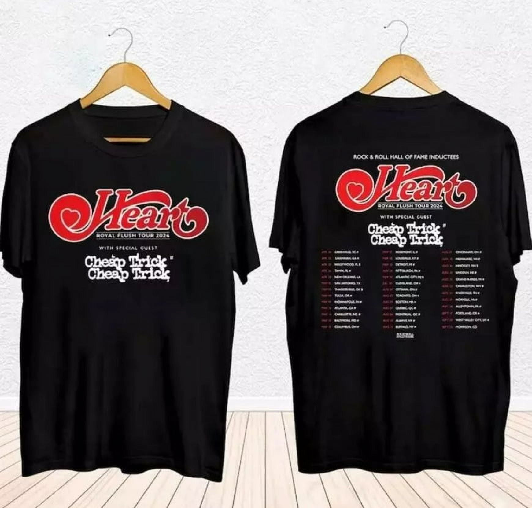 Heart 2024 Tour Shirt, Heart 2024 Concert,Heart Rock Band Royal Flush ...