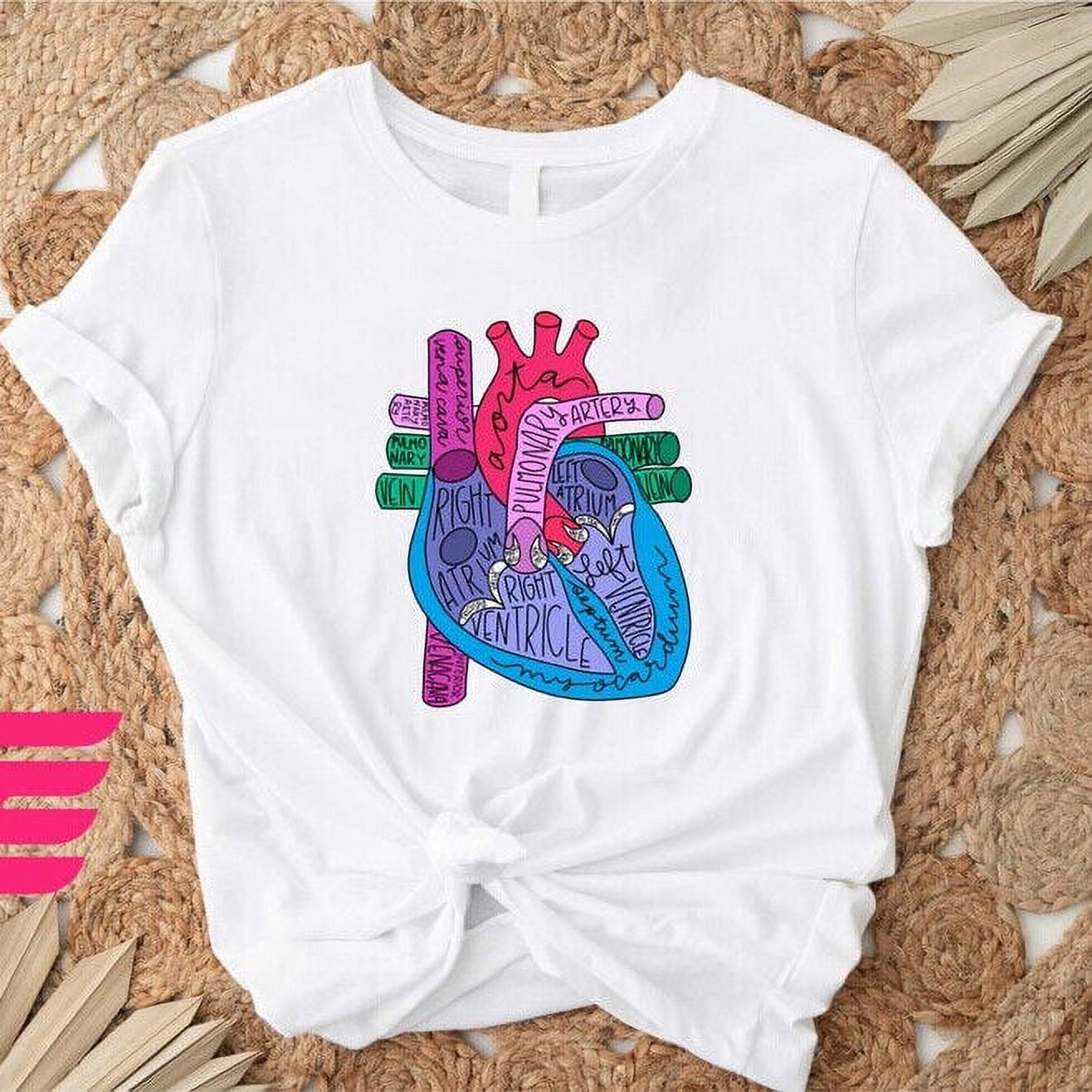 Heart Anatomy Shirt, Nurse Shirt, Anatomy Shirt, Cardiac Nurse Shirt ...