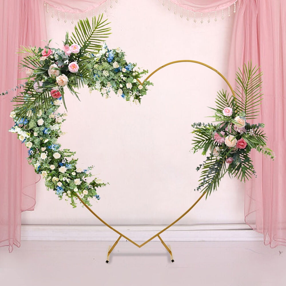 Heart Arch Rack Flower Balloon Display Stand Wedding Backdrop Frame ...
