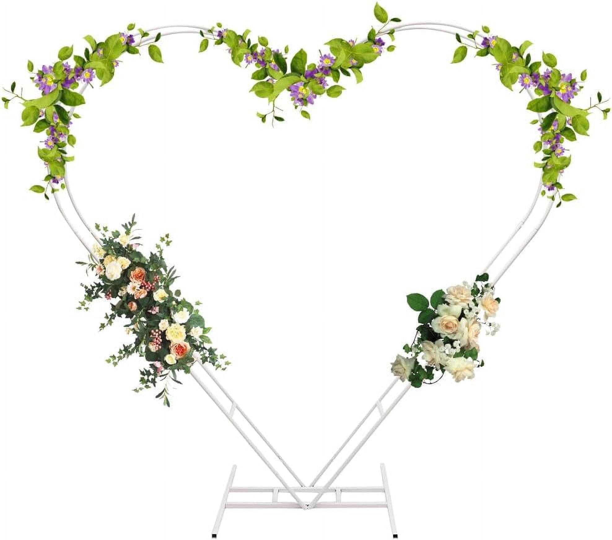Heart Arch Stand for Proposal, 6.79 * 6.89ft Heart Shape Wedding Metal ...