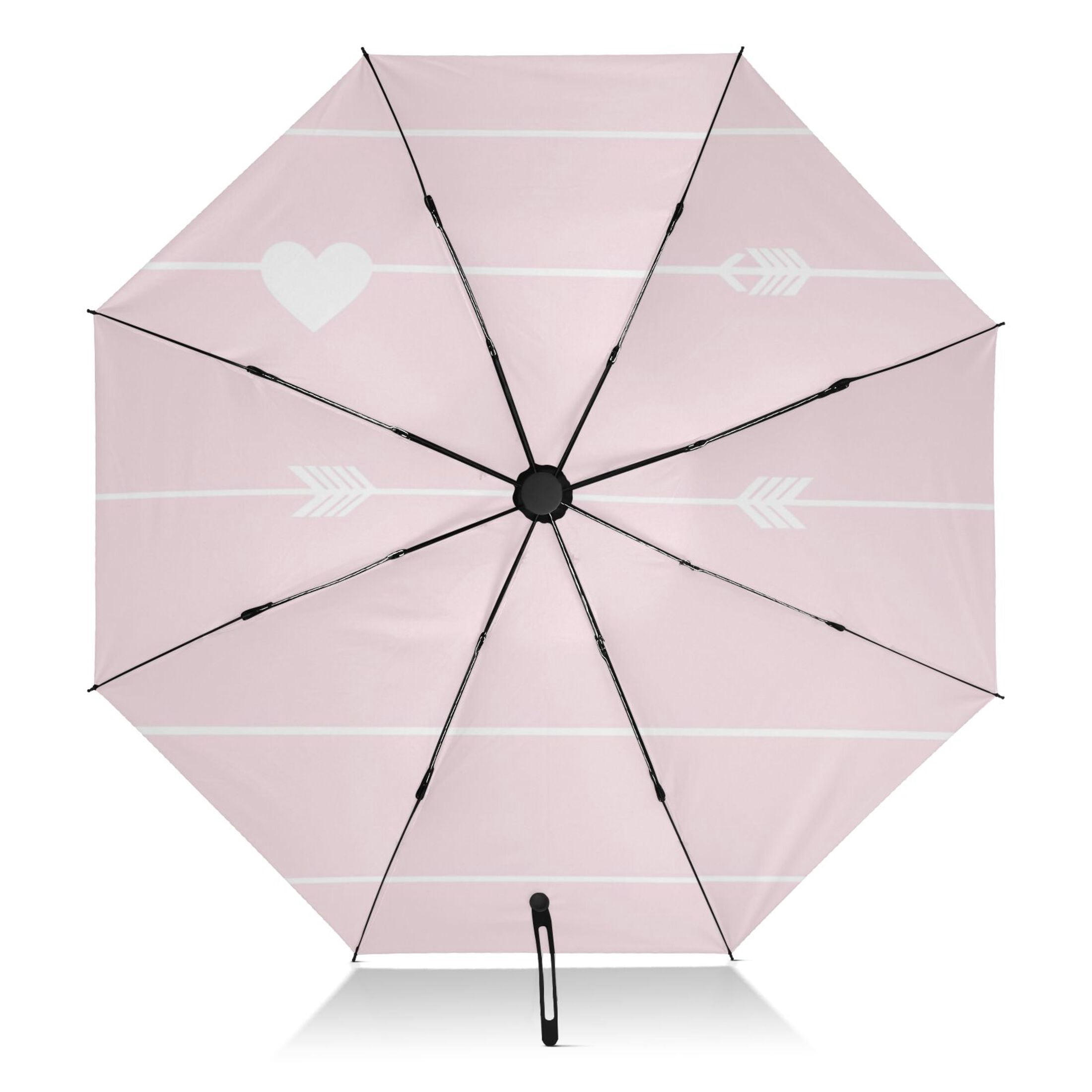 Heart Arrows Pink Extra Large Automatic Umbrella, UV Protection ...