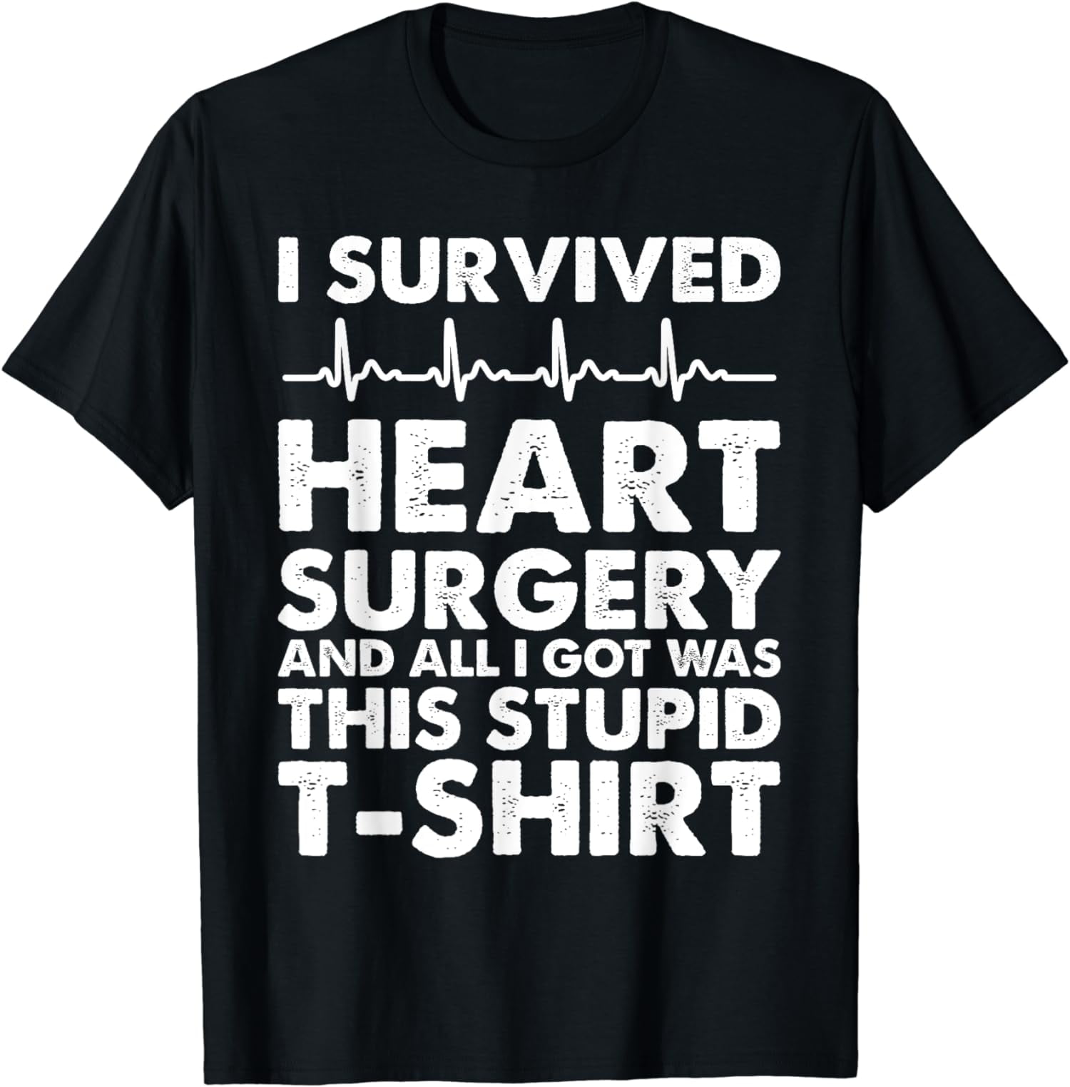 Heart Attack Recovered - I Survived Heart Surgery T-Shirt - Walmart.com