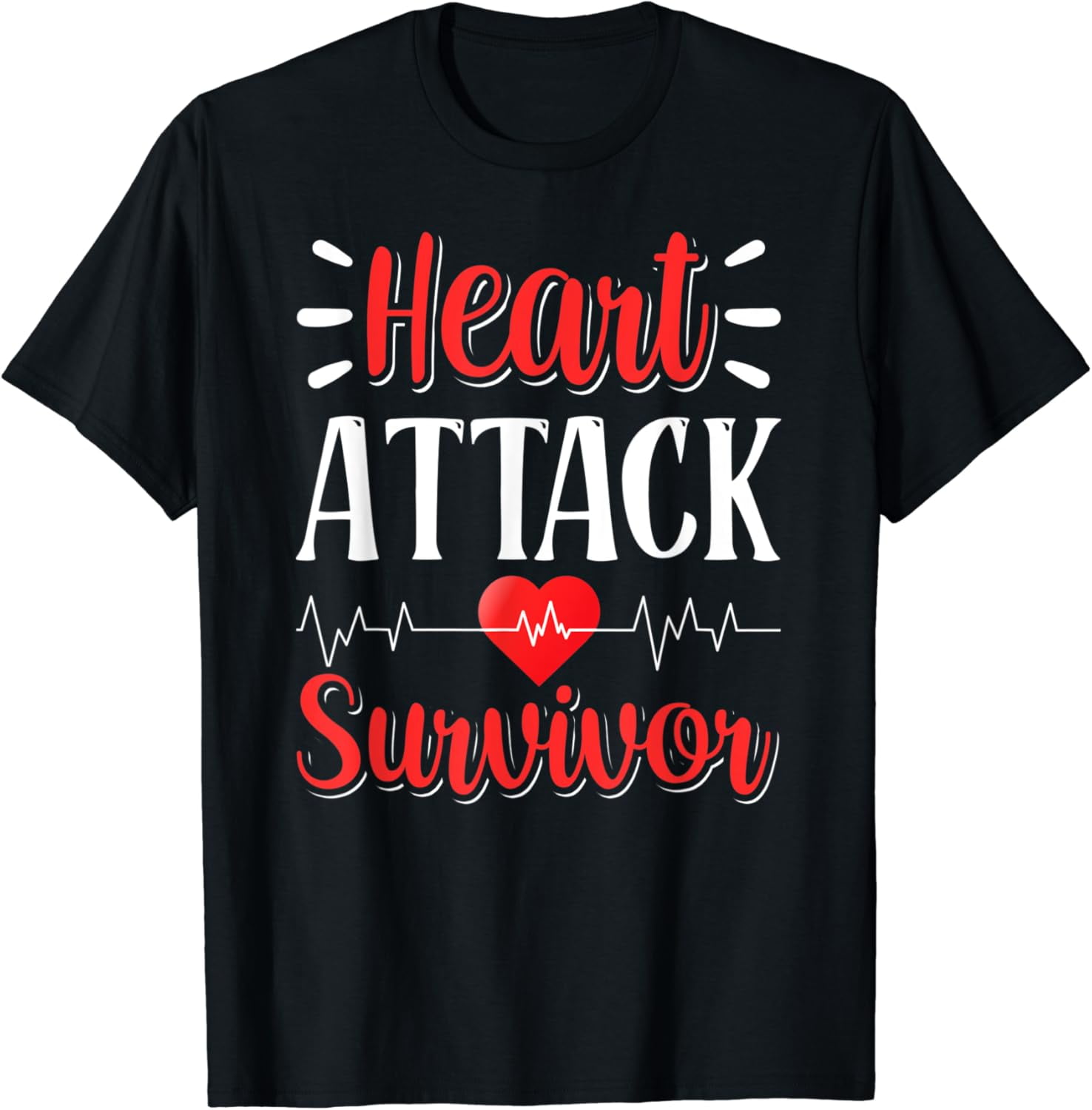 Heart Attack Survivor Bypass Cardiac Survived T-Shirt - Walmart.com