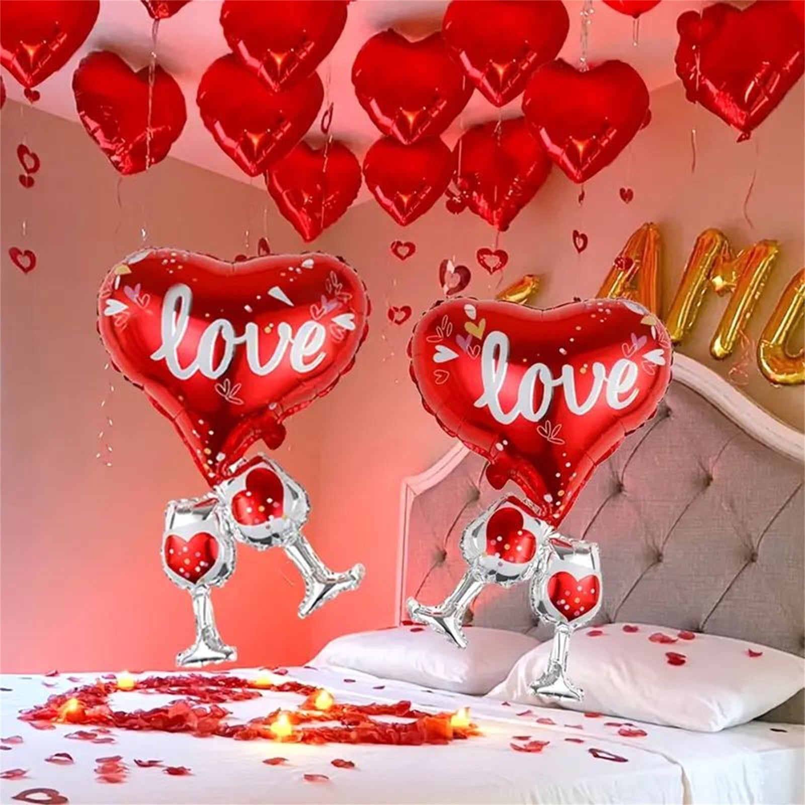Heart Balloons,Valentines Day Balloons,Valentines Balloons,Heart Shape ...