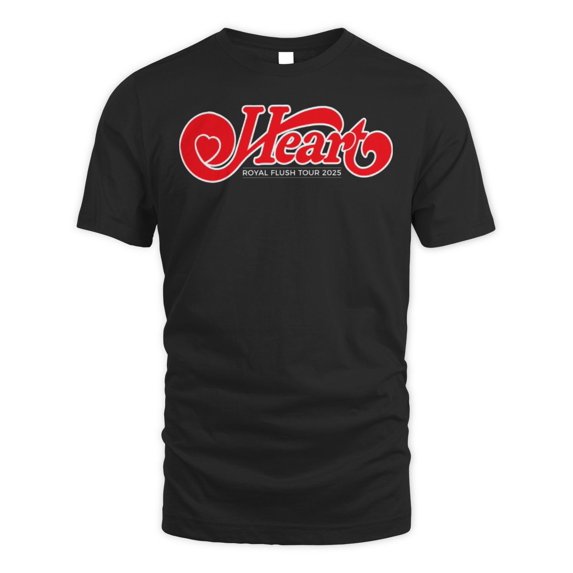Heart Band 2025 Tour Merch Royal Flush Shirt - Walmart.com