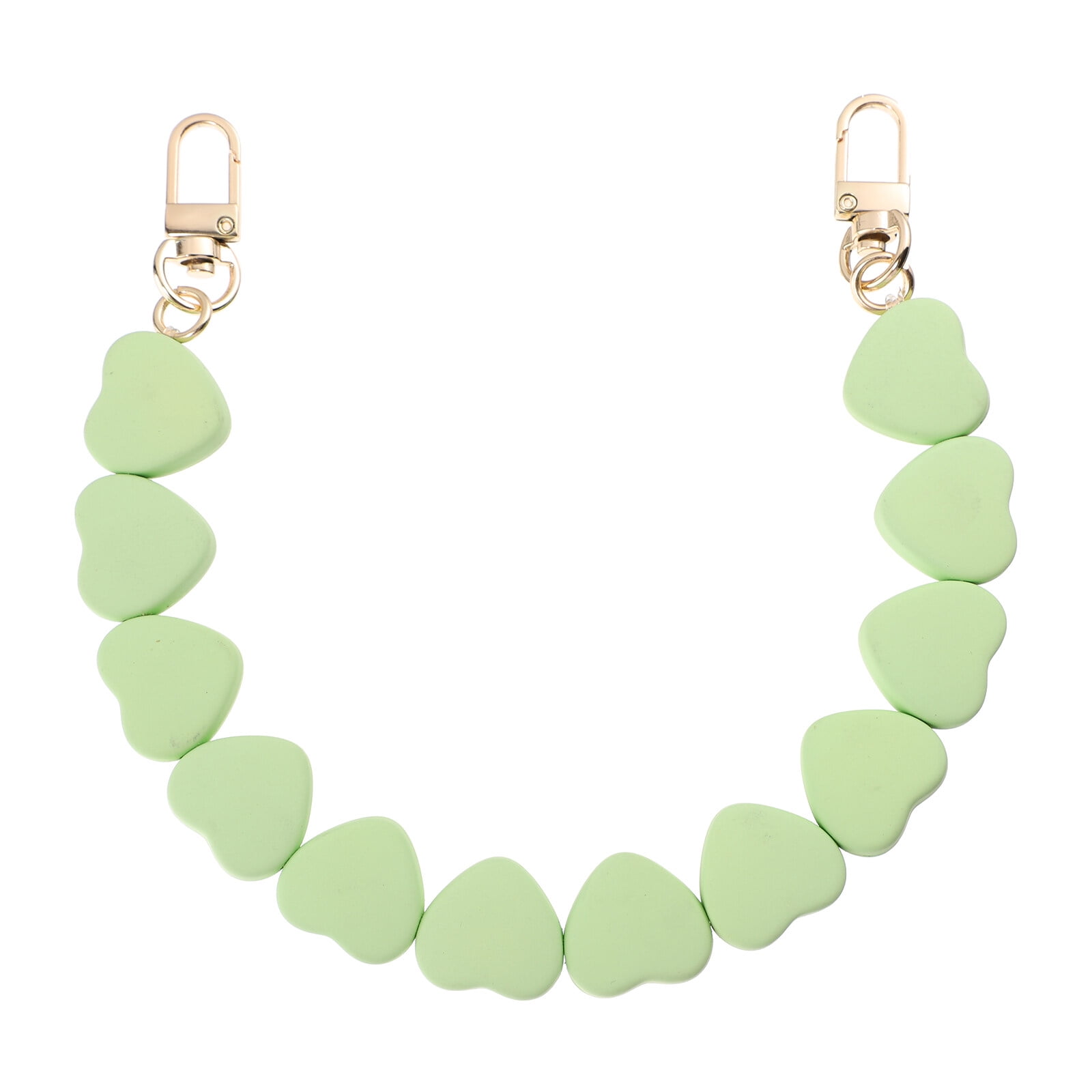 Heart Beaded Rope Purse Handles Totebag Straps Replacement Snap Button ...