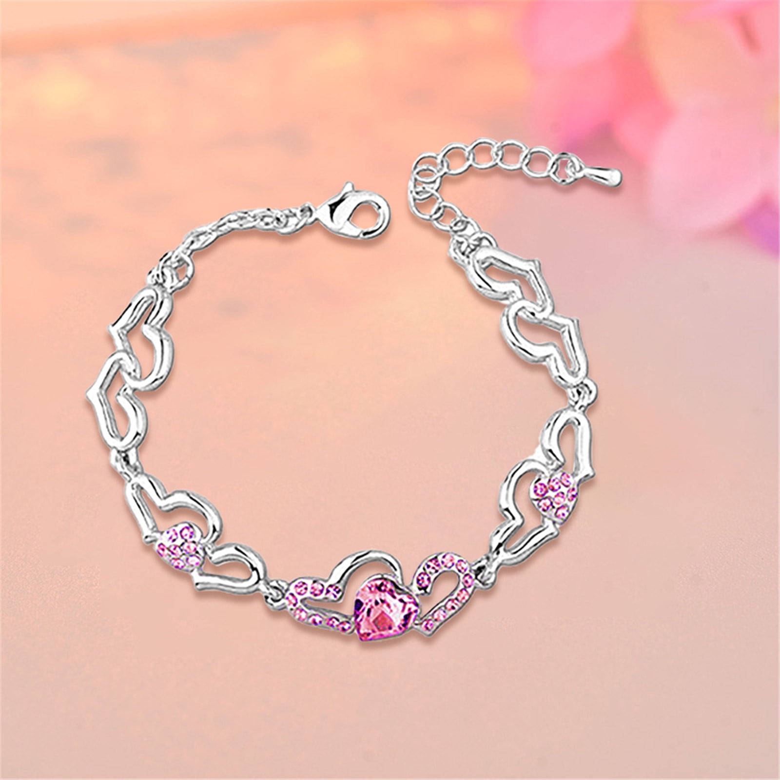 Heart Bracelet Jewelry Austrian Crystals Bangles Popular Jewelry ...