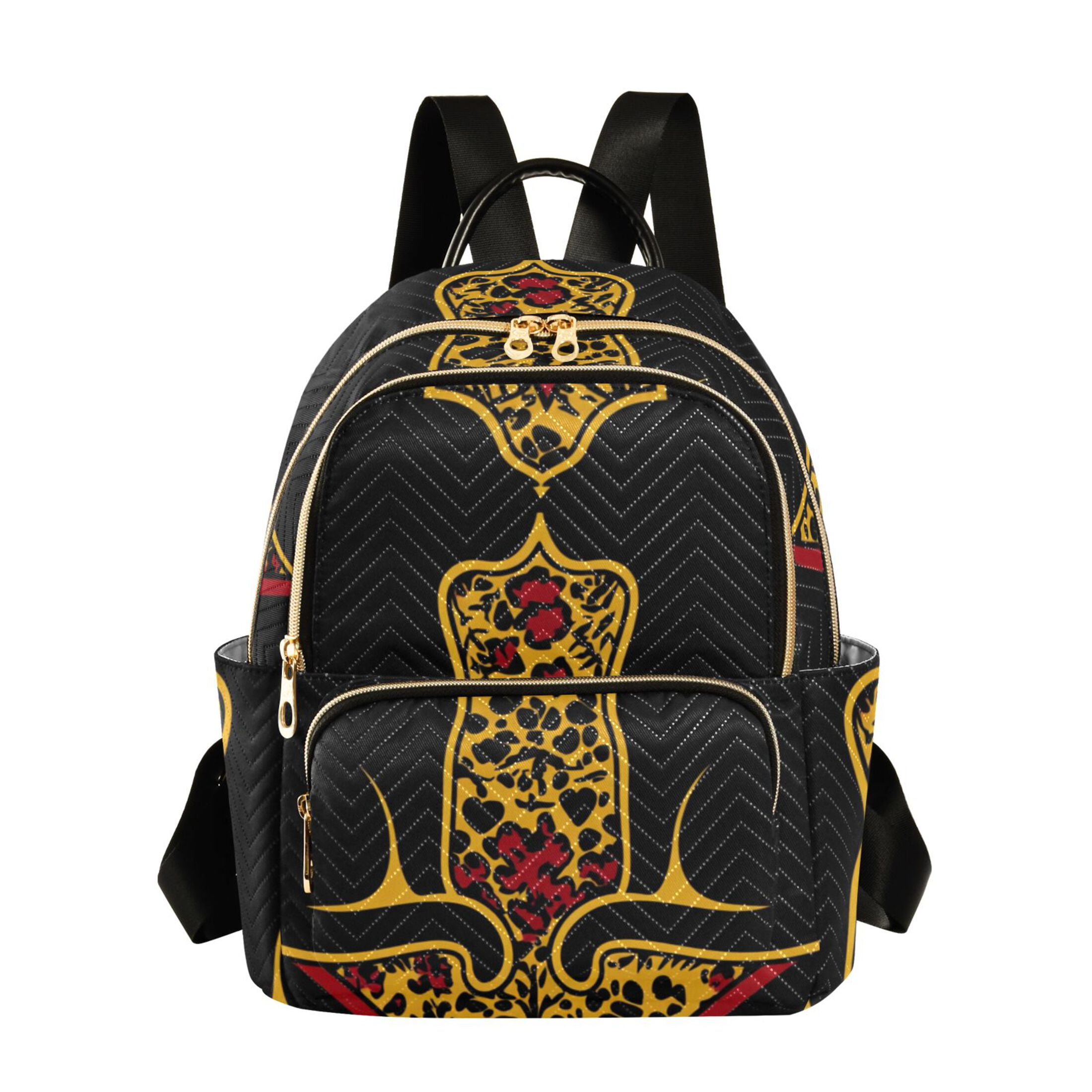 Heart Cat Couple Kiss Valentine Quilted Backpack Fashion Daypack Commuter Bag for Women 14 L ...