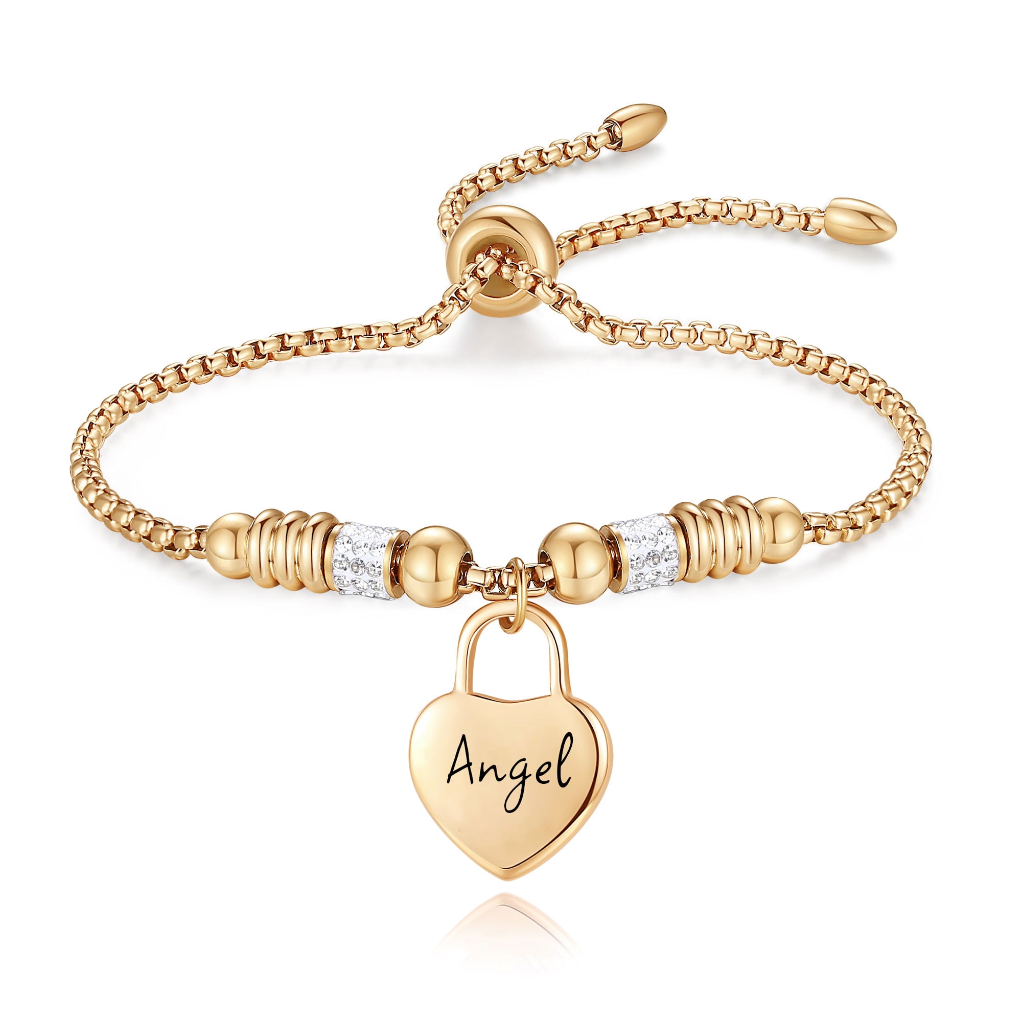 Heart Charm Bracelets with Adjustable Bolo Chain - The Perfect Gift for ...