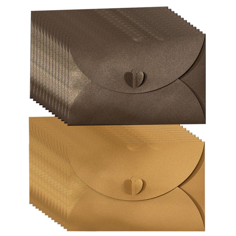 Heart Clasp Envelopes 26 Pack Tiny Items Storage for Party Invitations ...