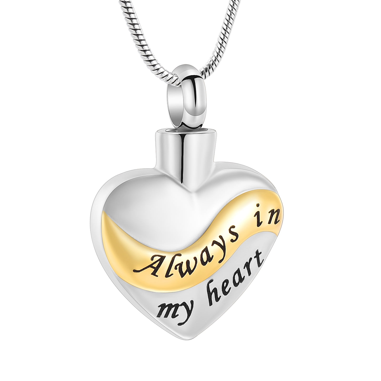 Heart Cremation Heart Urn Necklace Ashes Jewelry for Women Men Keepsake ...