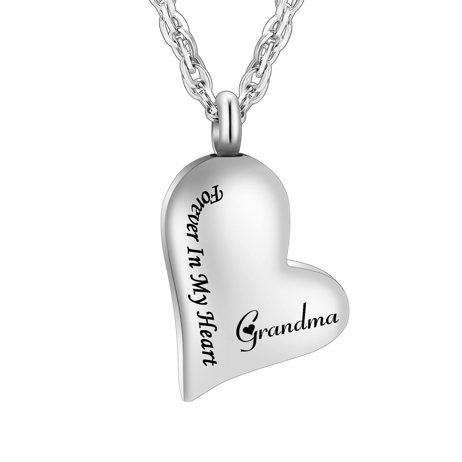 Heart Cremation Jewelry for Ashes Holder Urn Necklace for Grandma ...
