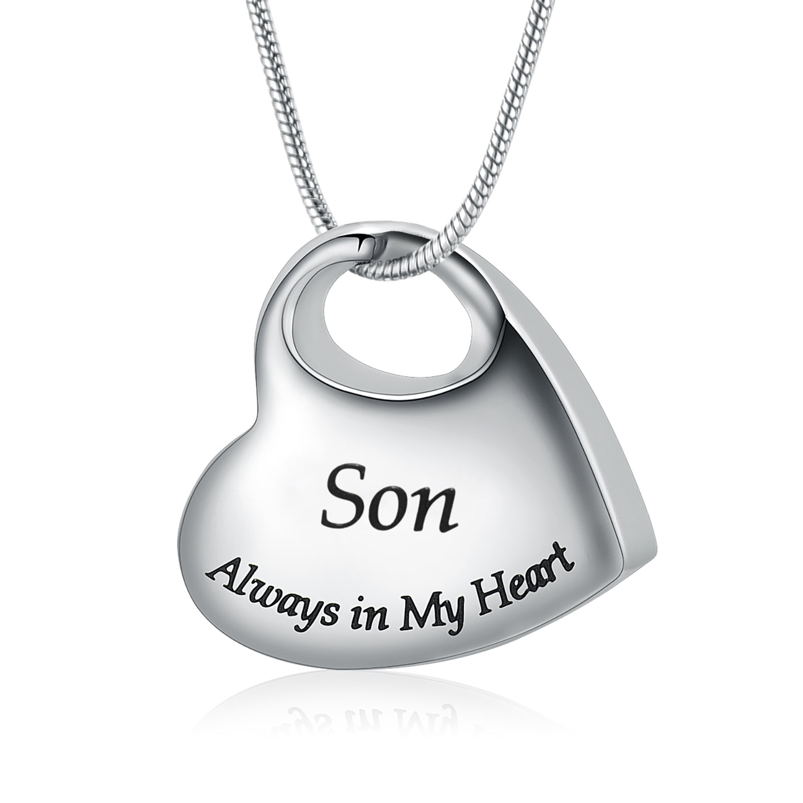Heart Cremation Jewelry for Ashes Urn Necklace Lockets for Son Ashes ...