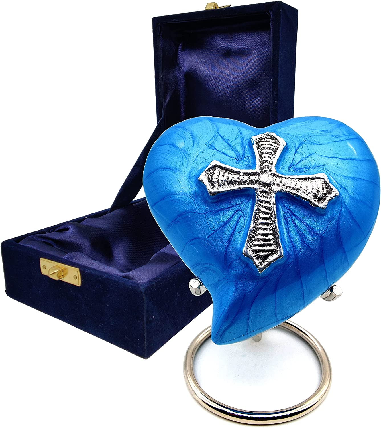 Heart Cremation Urn for Human Ashes Adult | Funeral Decorative ...