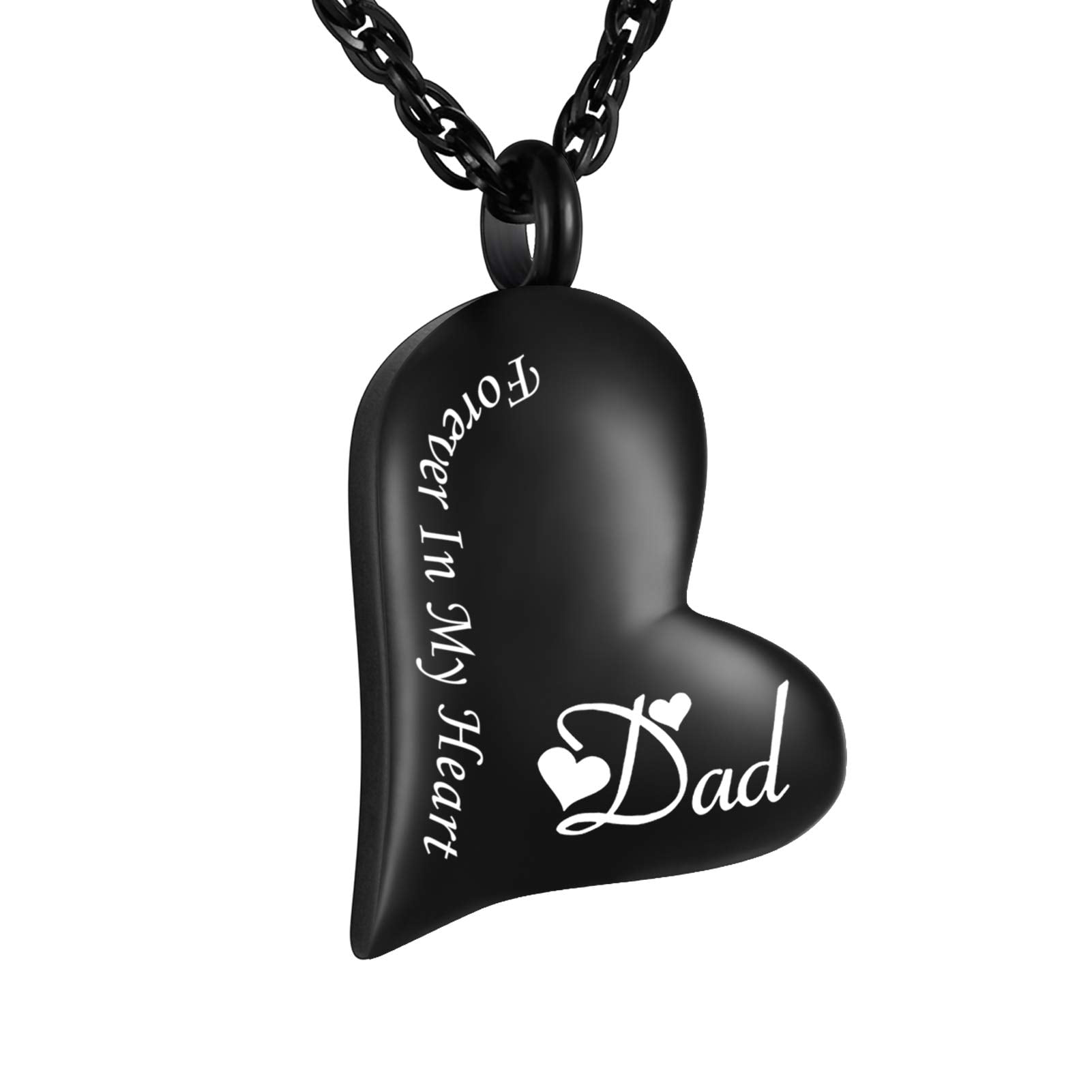 Heart Cremtion Jewelry for Ashes Holder Urn Necklace for Dad Urn ...