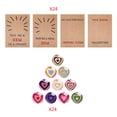 Heart Crystal Valentines Day Gift Set with 24 Cards for Festive ...