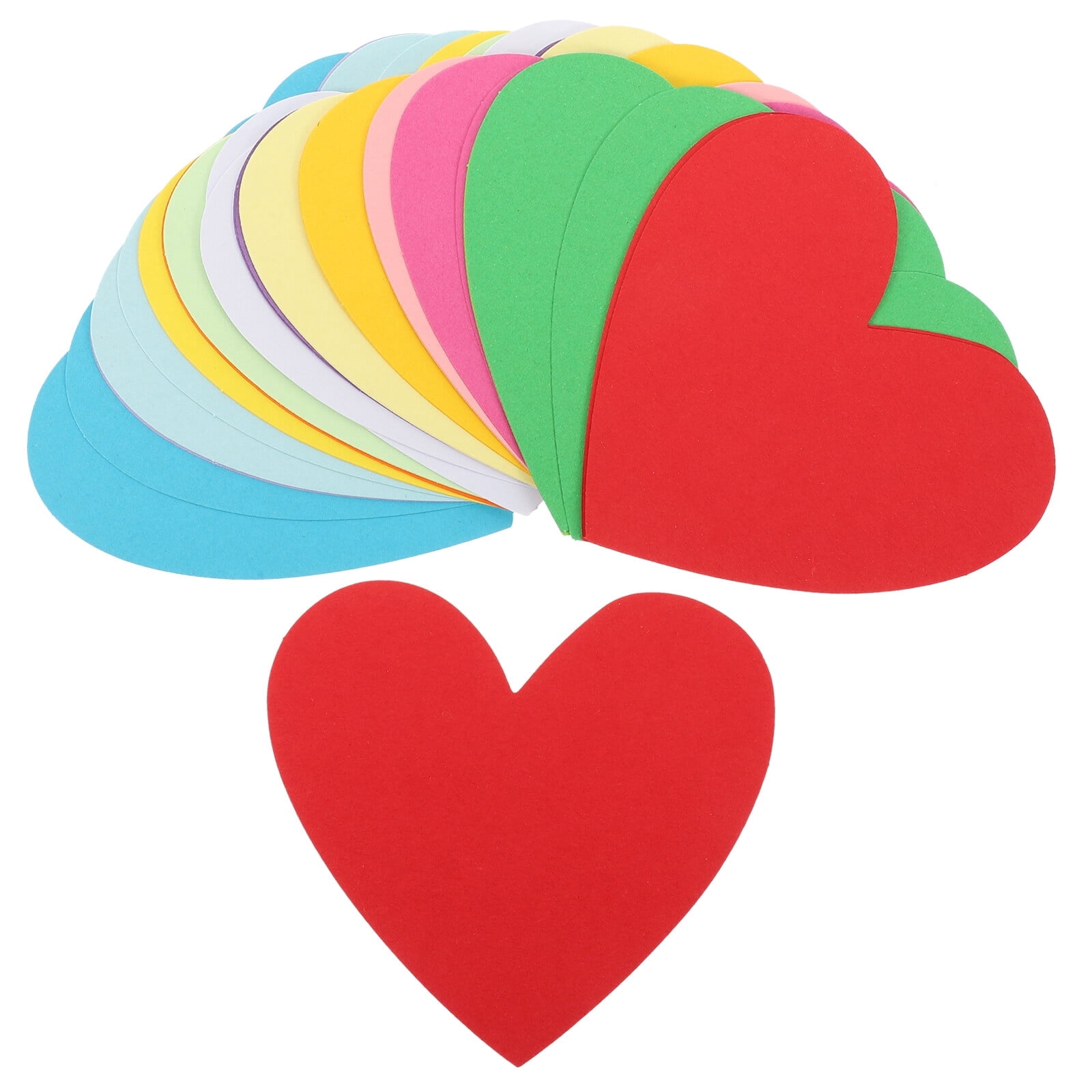 LULULION 30Pcs Heart Modeling Paper Cutouts for Classroom and Home Wall ...