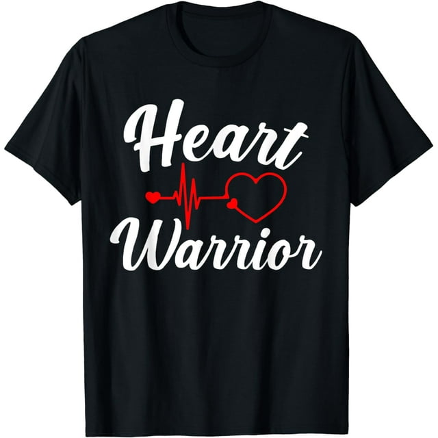 Heart Disease Warrior American Heart Health Awareness Month T-Shirt ...