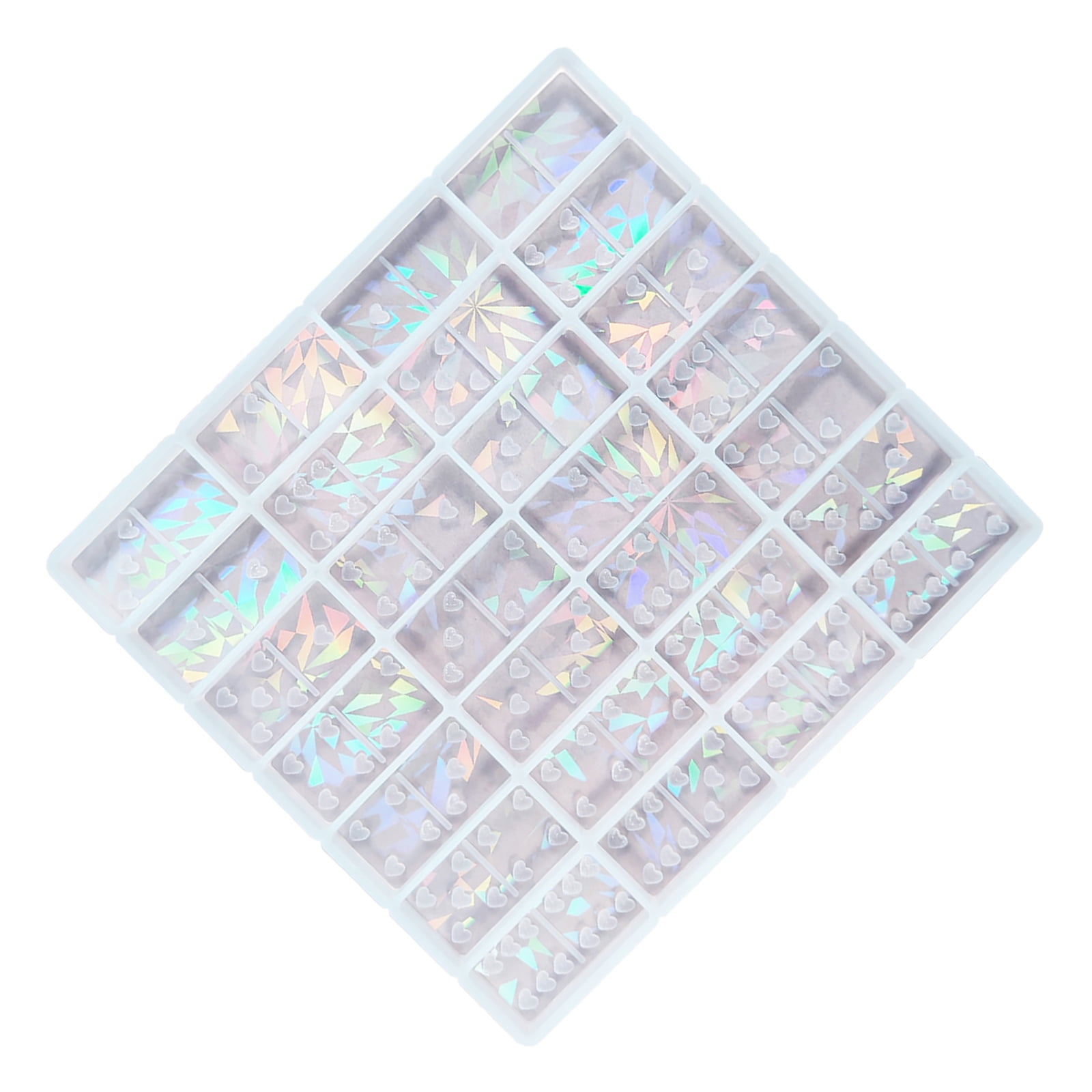 Heart Dominoe Resin Mould Silicone Mold Crystal Epoxy Resin Game Mold ...