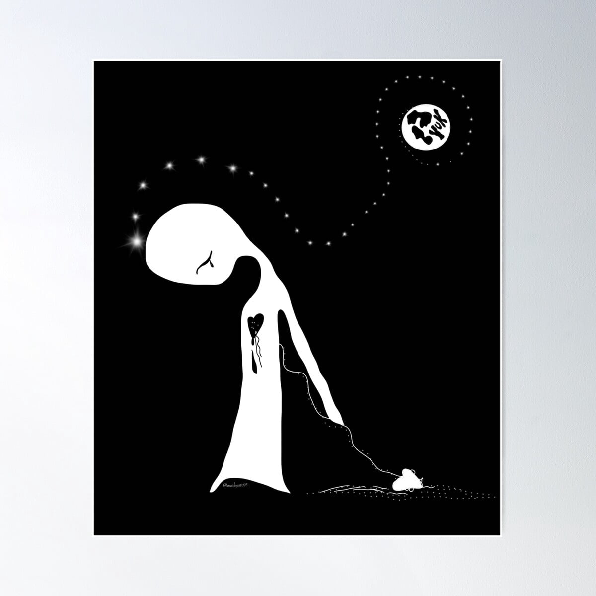 Heart Drag Poster Wall Art, Modern Wall Decor For Living Room Bedroom ...