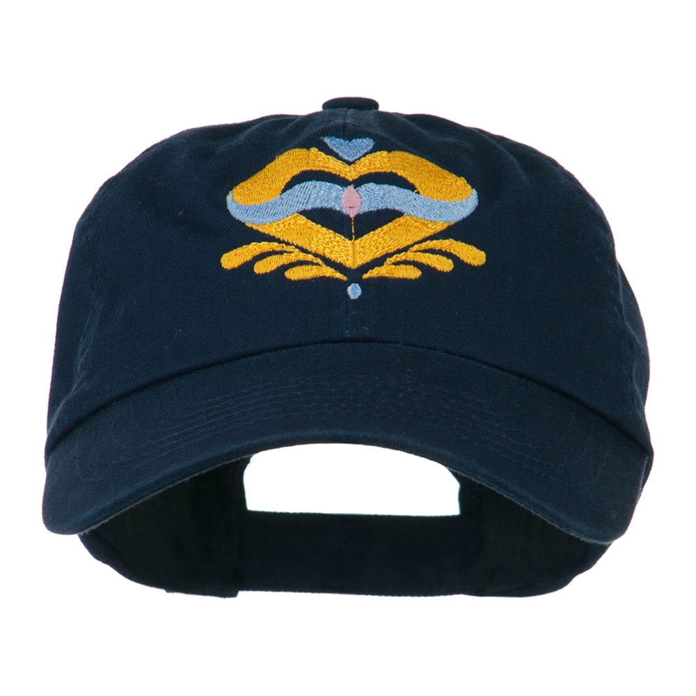 Heart Emblem Embroidered Cap - Navy OSFM - Walmart.com