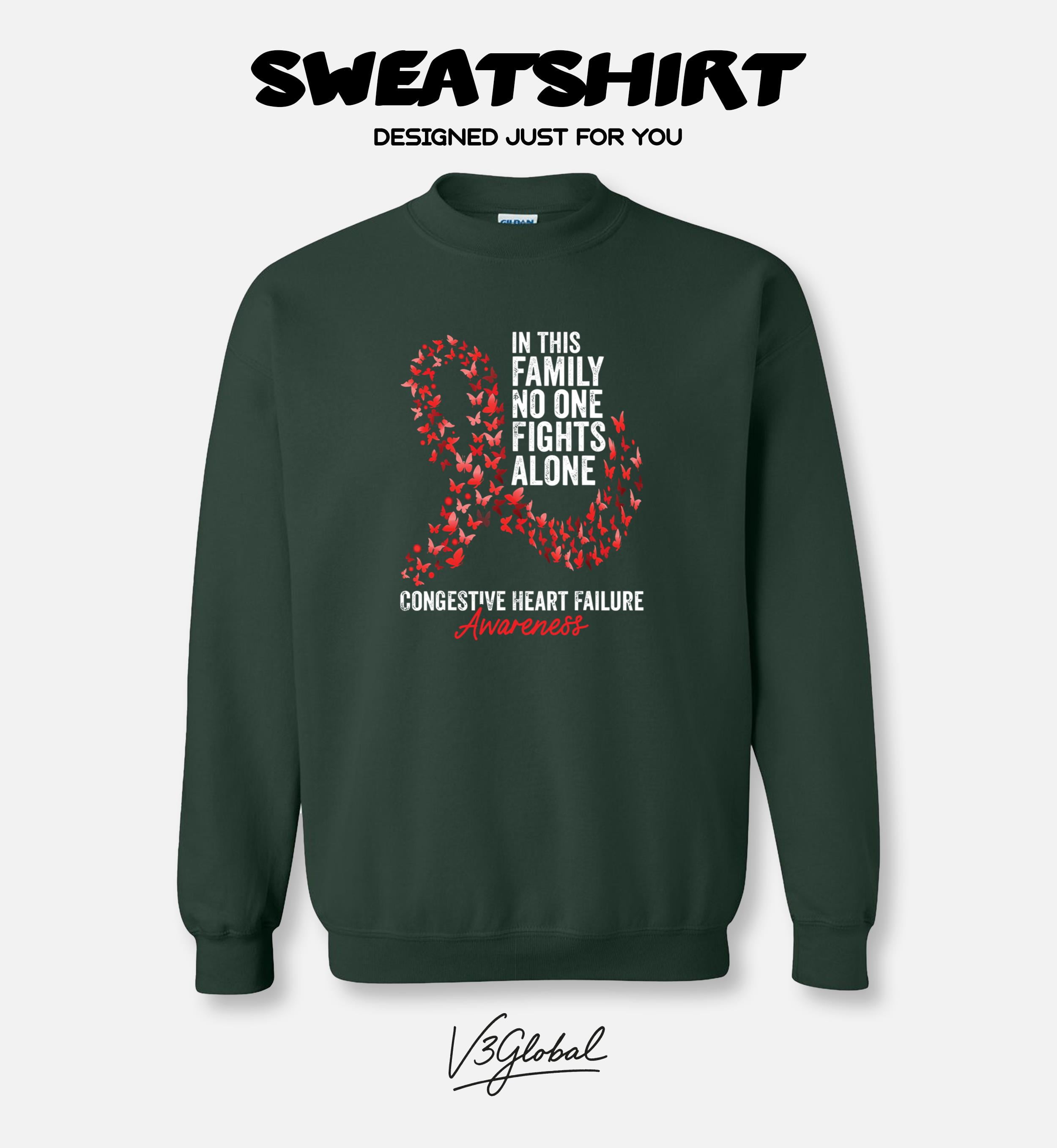 Heart Failure Awareness Month Red Ribbon Wear Health Cardiac CHF ...