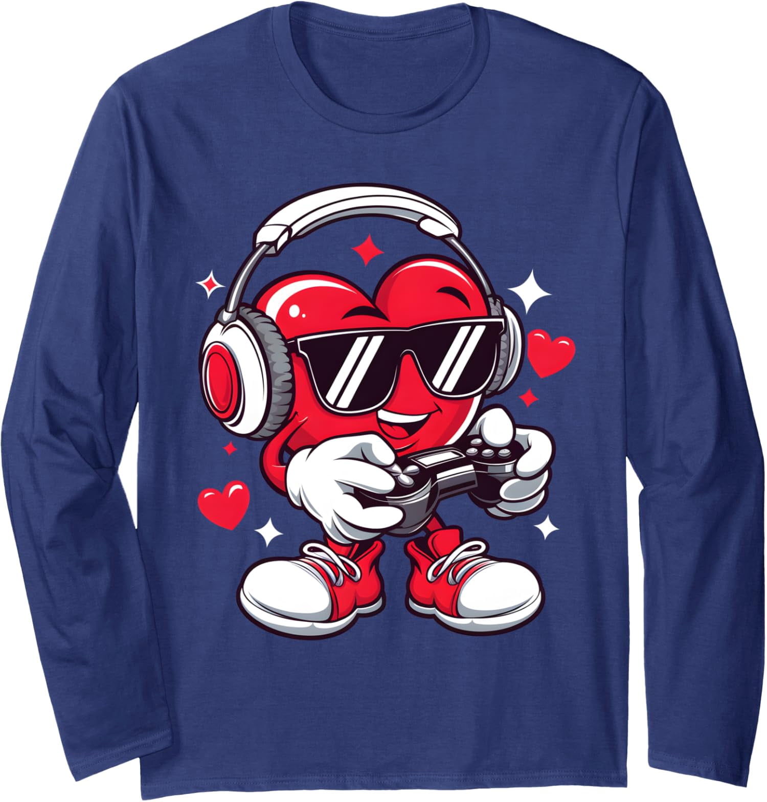 Heart Gamer Tee - Funny Valentine's Day Video Games Love Gift for ...