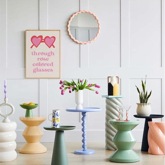 Heart Glasses Poster Cute Rose Colored Retro Valentine S Wall Art ...