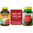 Heart Health Support Bundle: Nature Made Fish Oil 2400mg Softgels 134 ...
