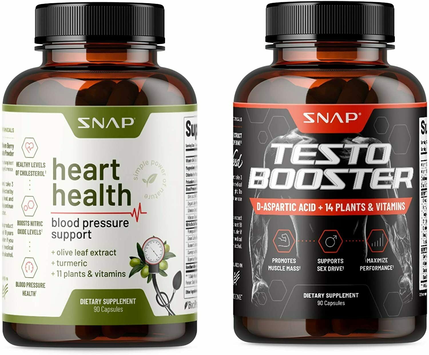Snap Supplements Heart Health Vitamins And Natural Plant Extracts For