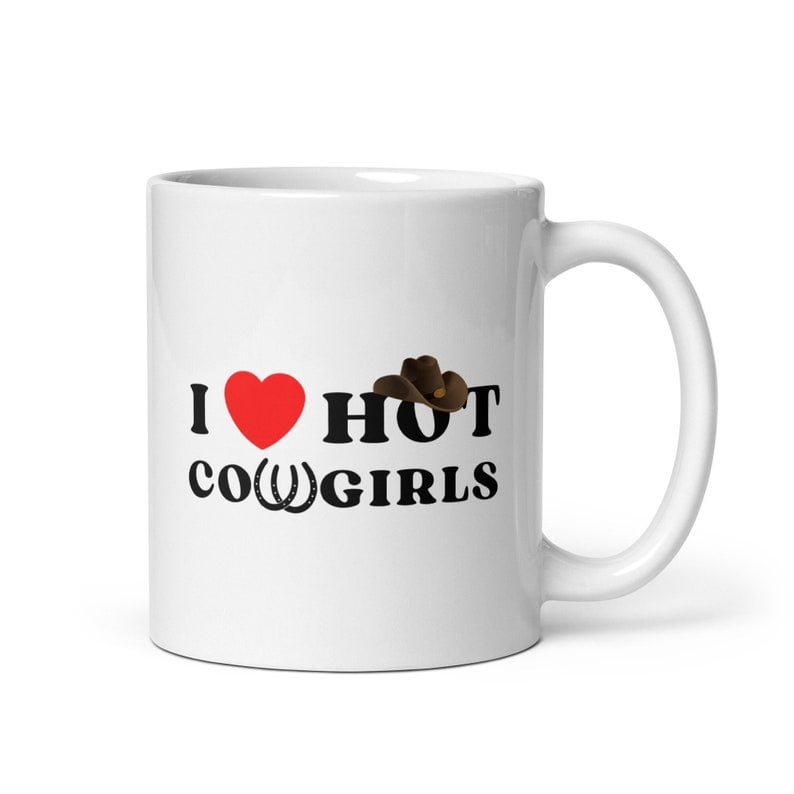 Heart Hoowgir1ls Mug, 11oz15oz White Ceramic Cup, R Font Horse S1H1oes ...