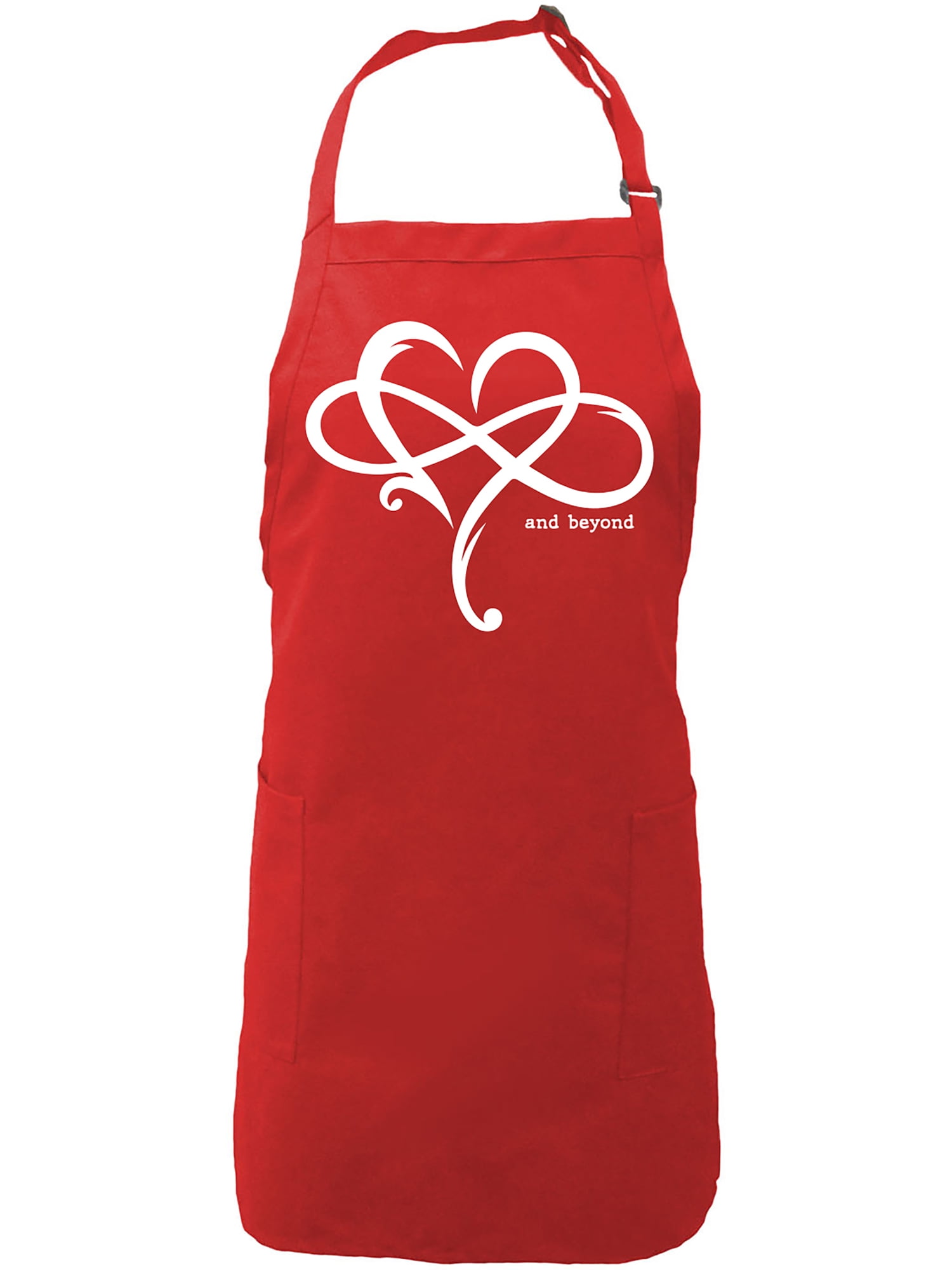 Heart Infinity and Beyond Apron with 2 patch pockets - Walmart.com