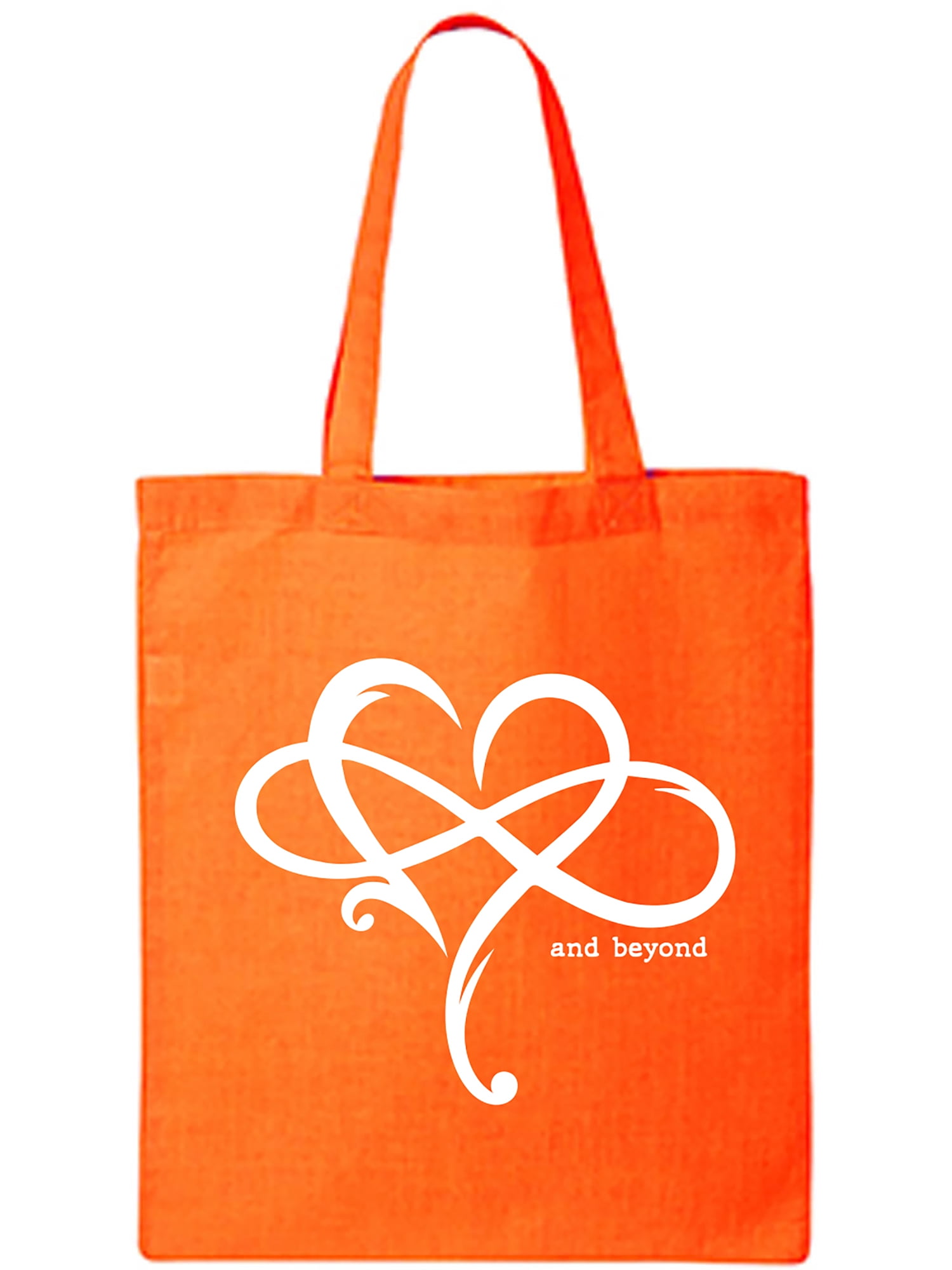Heart Infinity and Beyond Cotton Canvas Tote Bag - Walmart.com