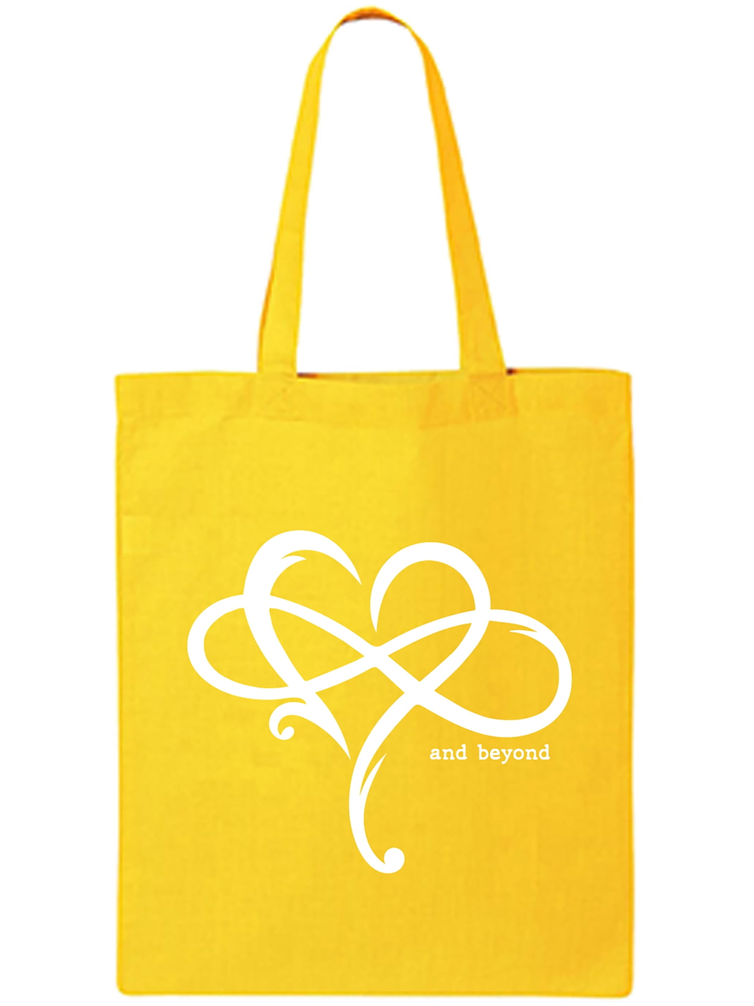 Heart Infinity and Beyond Cotton Canvas Tote Bag - Walmart.com