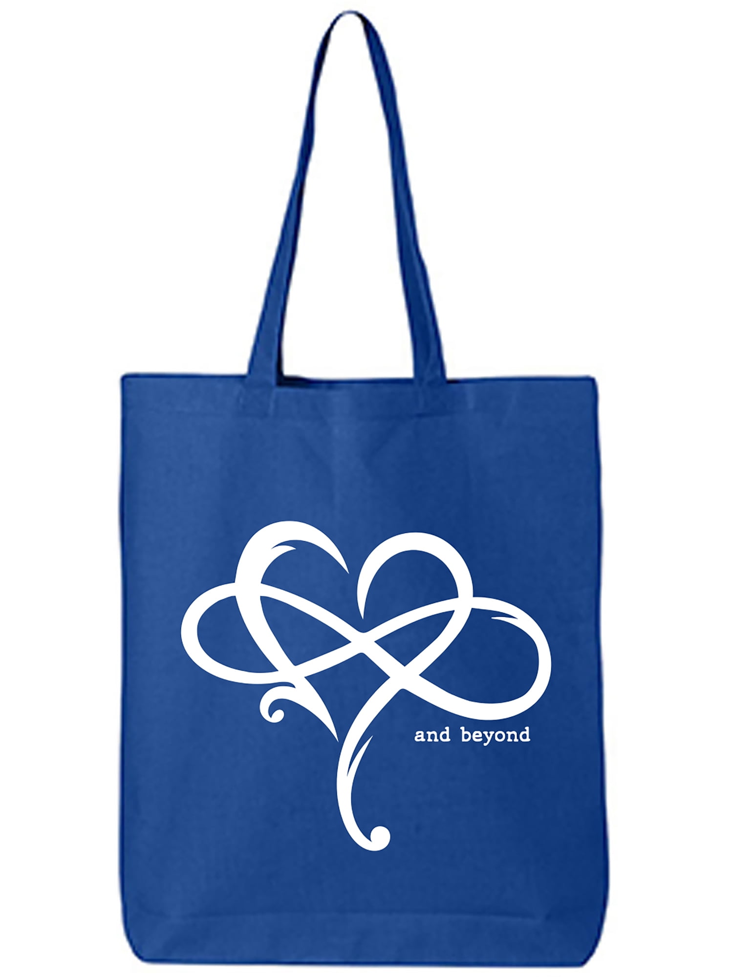 Heart Infinity and Beyond Cotton Canvas Tote Bag - Walmart.com