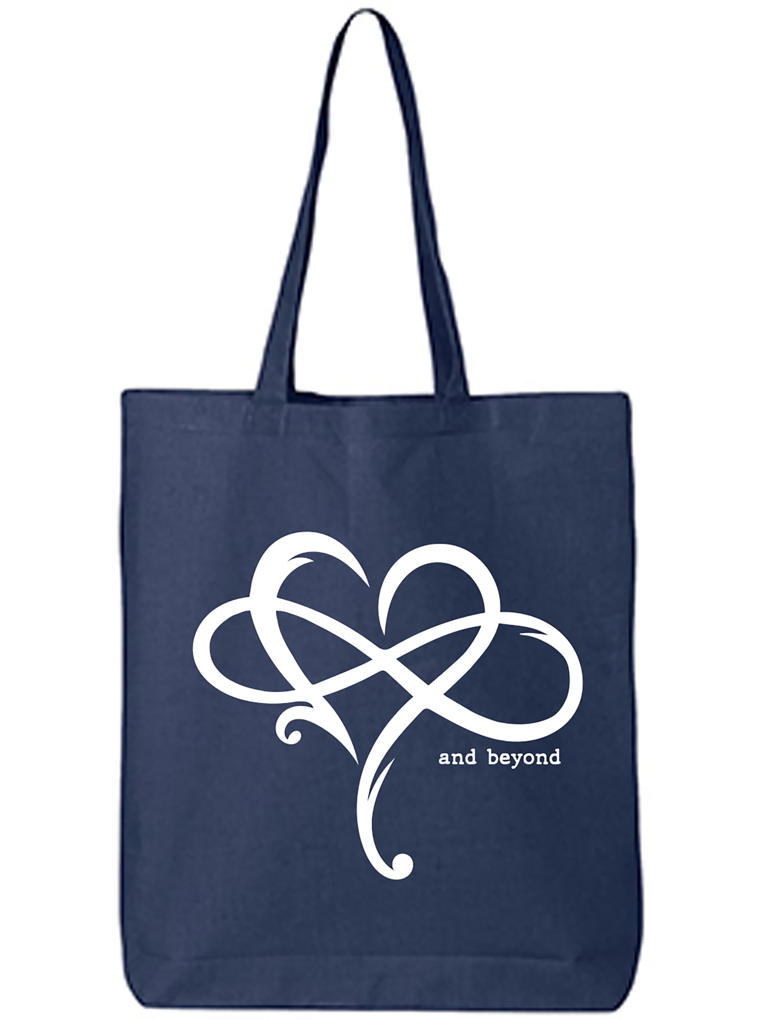 Heart Infinity and Beyond Cotton Canvas Tote Bag - Walmart.com