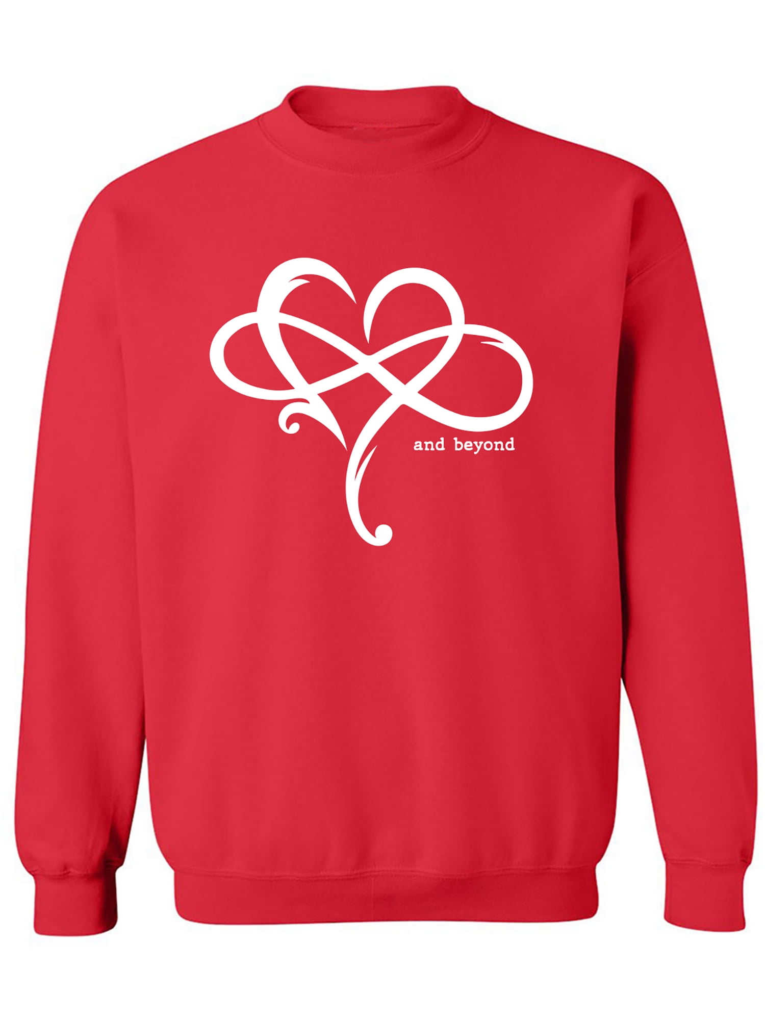Heart Infinity and Beyond Crewneck Sweatshirt - Walmart.com