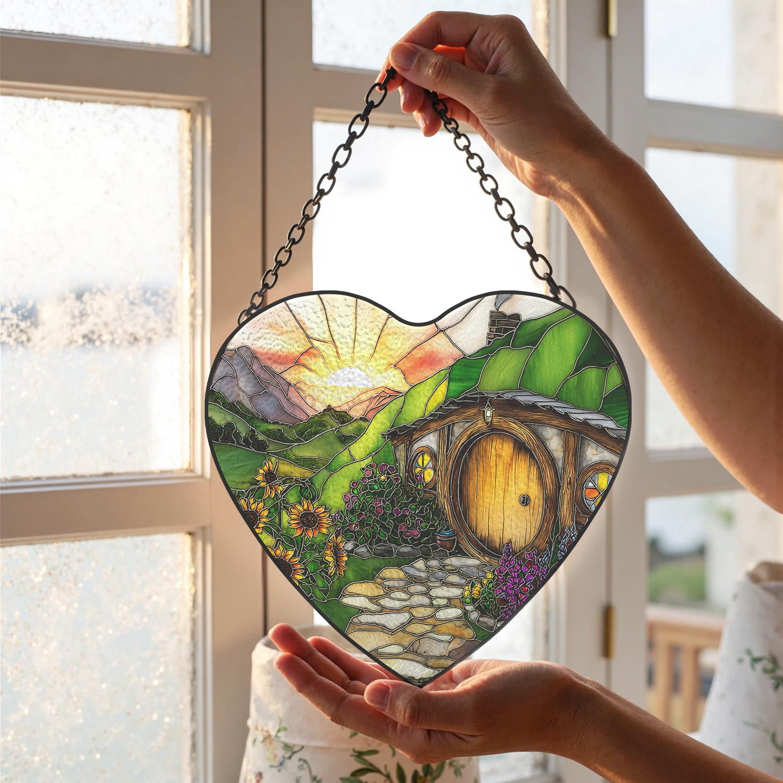 Heart LOTR Hobbit House Water Ripple Acrylic Sun Catchers/Fantasy The ...