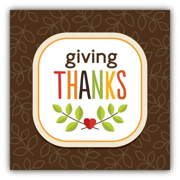 Heart Leaves Giving Thanks Car Sticker Phone Decal Water Bottle ...