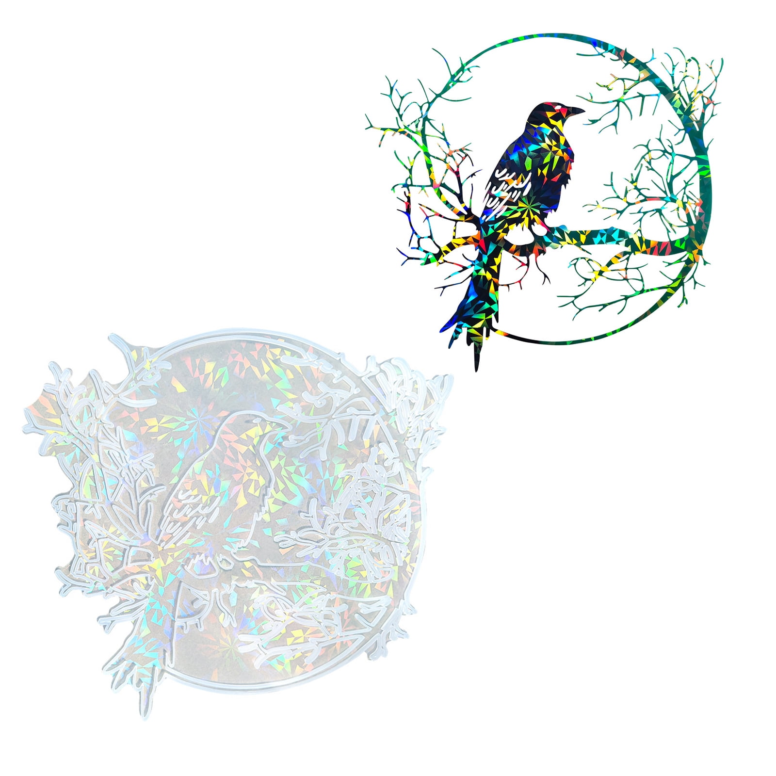 Heart Life Trees Wall Decoration Mould Holographical Rainbow Lights ...