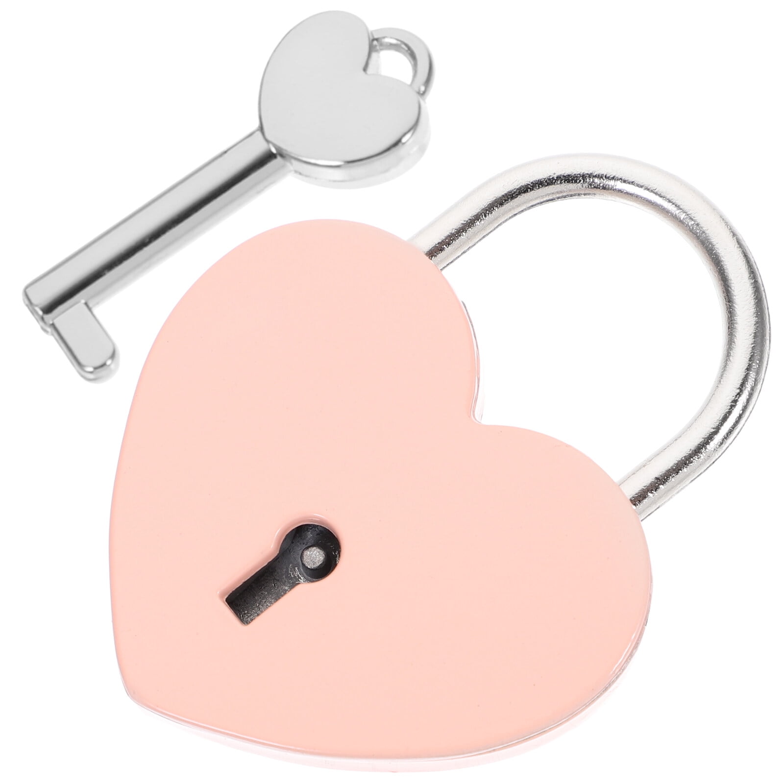 Heart Lock Pink Keychain Vintage Suitcase Small Storage Cabinet Love ...