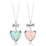 Heart Locket Necklace for Best Friends Matching Friendship Necklaces ...
