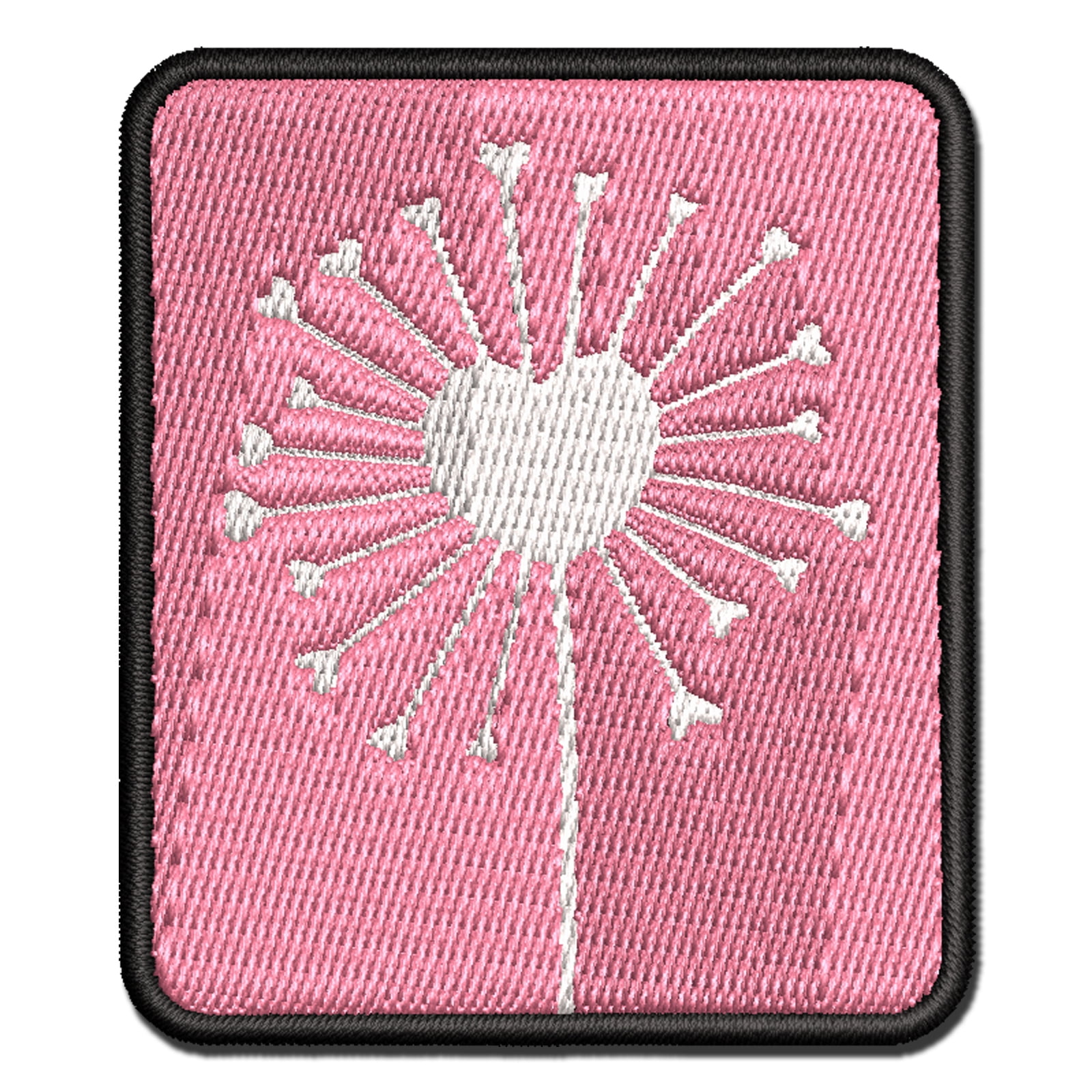 Heart Love Dandelion Applique Multi-Color Embroidered Hook & Loop Patch - 2.0 Inch Mini ...