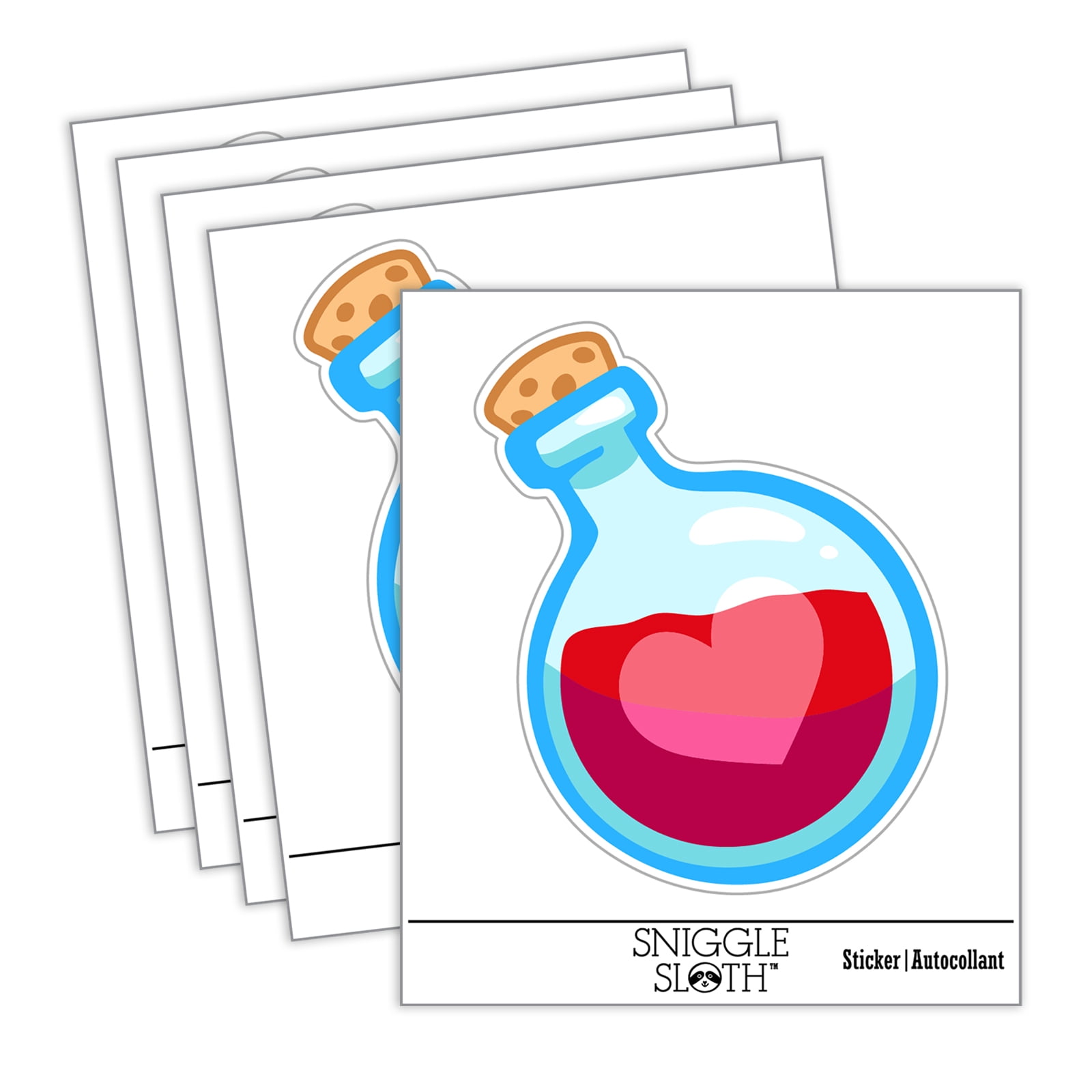 Heart Love Health Potion Bottle Car Window Bumper Water Bottle Phone ...