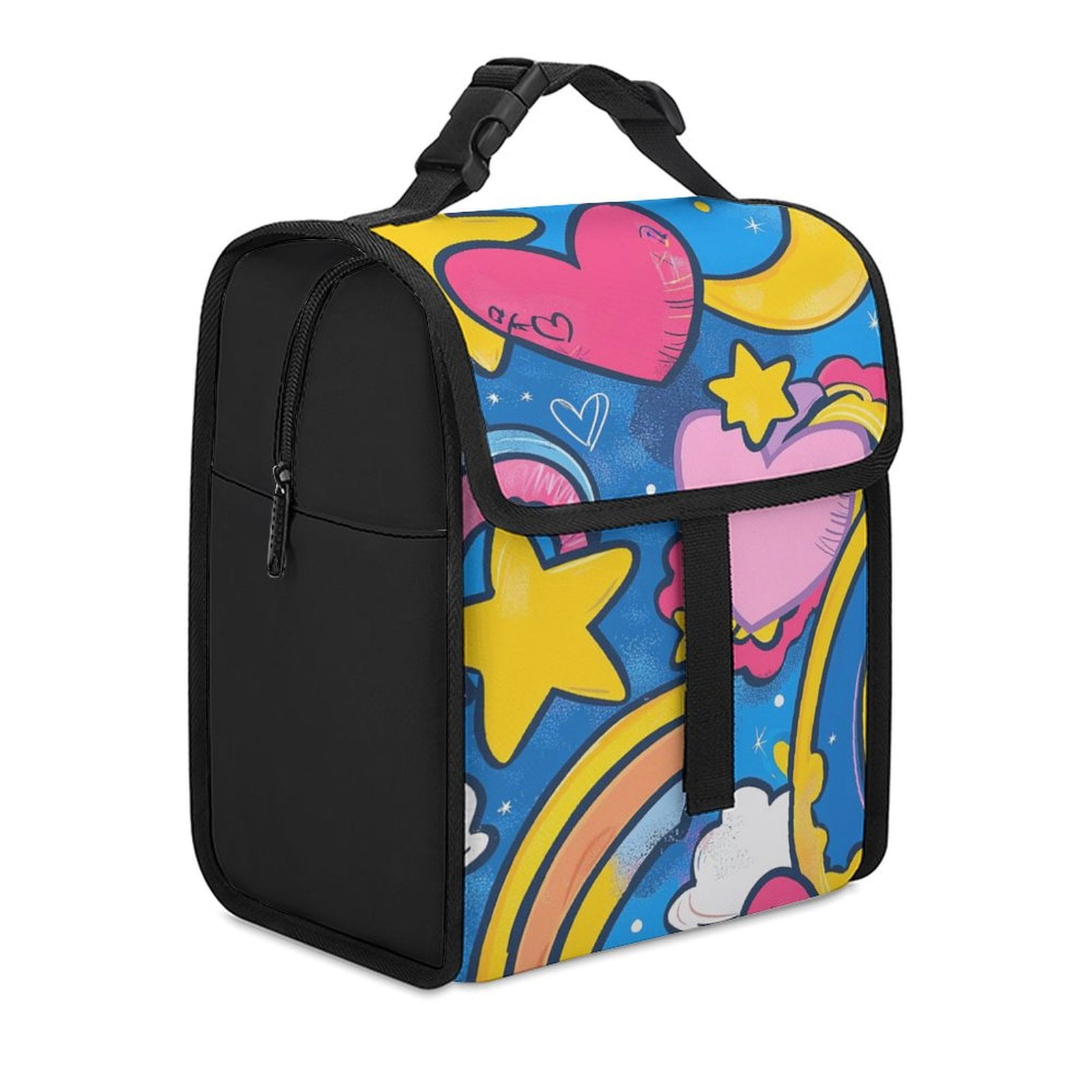 Heart Lunch Bag Insulated Portable Lunch Box Cooler Bag for School ...