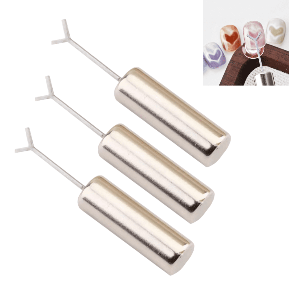 Heart Magnet for Gel Polish, Heart Magnet for Nails with Y-Shaped Guide ...