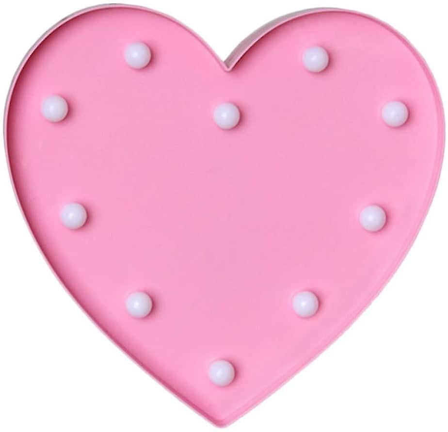 Heart Marquee Light Led Love Night Light Romantic Light Up Heart Sign ...