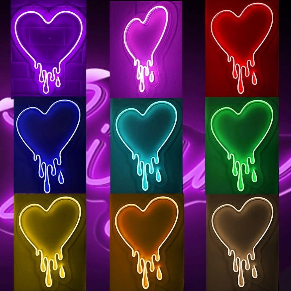 Heart Melting Neon Signs LED Light For Business Signs Bar Club ...
