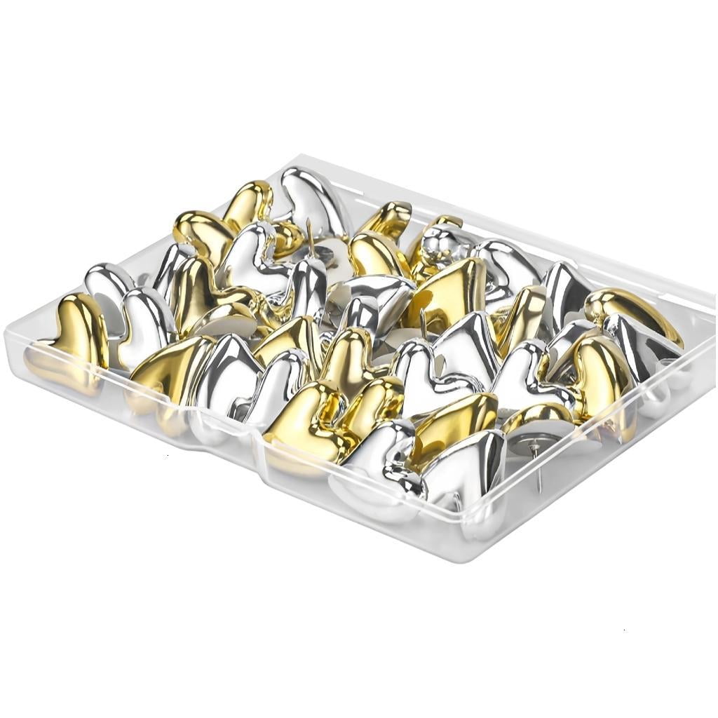 Heart Molded Wall Push Screws Decorative Photo Screws Metal Veneered ...