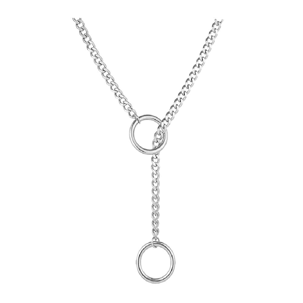 Heart O Women Slip Chain Necklace Punk Rock Stainless Necklace Steel ...